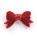 Red Christmas Bow Pattern - Red Beaded Ribbon Tutorial - How to Make ...