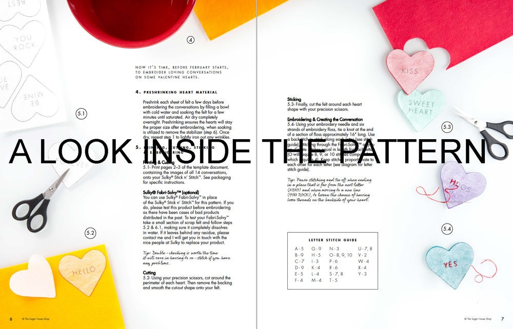 Valentines Day Hearts Pattern Valentine Banner Countdown | Etsy