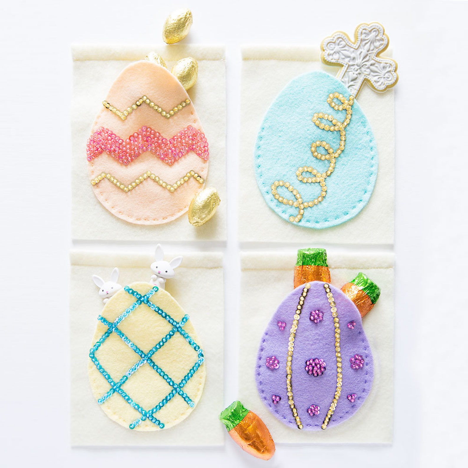 Easter Egg Banner - Pattern - Easter Egg Countdown - Felt Easter ...