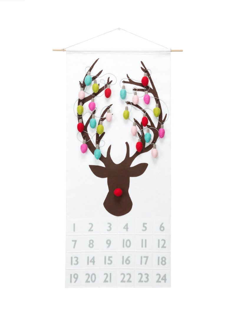 Advent Calendar Pattern Rudolph the Red-Nosed Reindeer with | Etsy