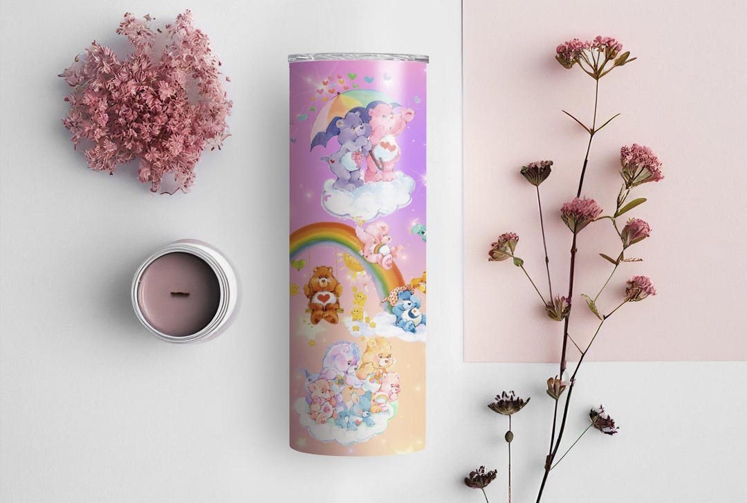 Care Bears Tumbler 20oz Insulated Stainless Steel Cup Retro 80s Cartoon ...