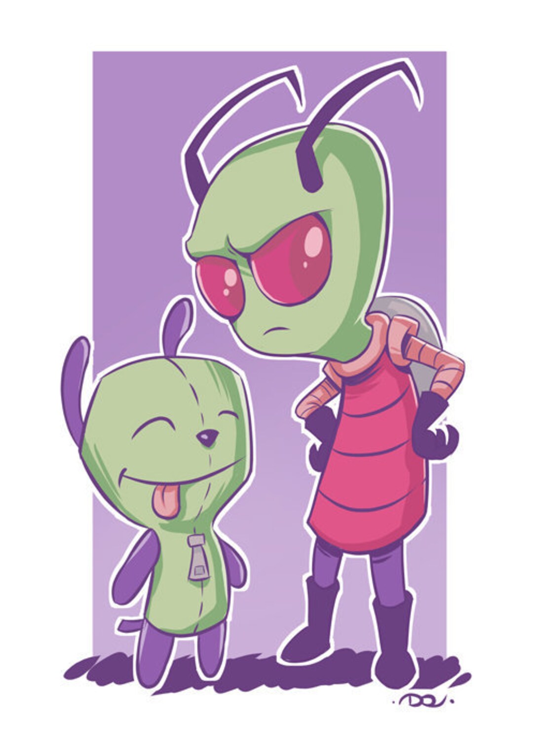 Invader Zim A5 Print - Etsy
