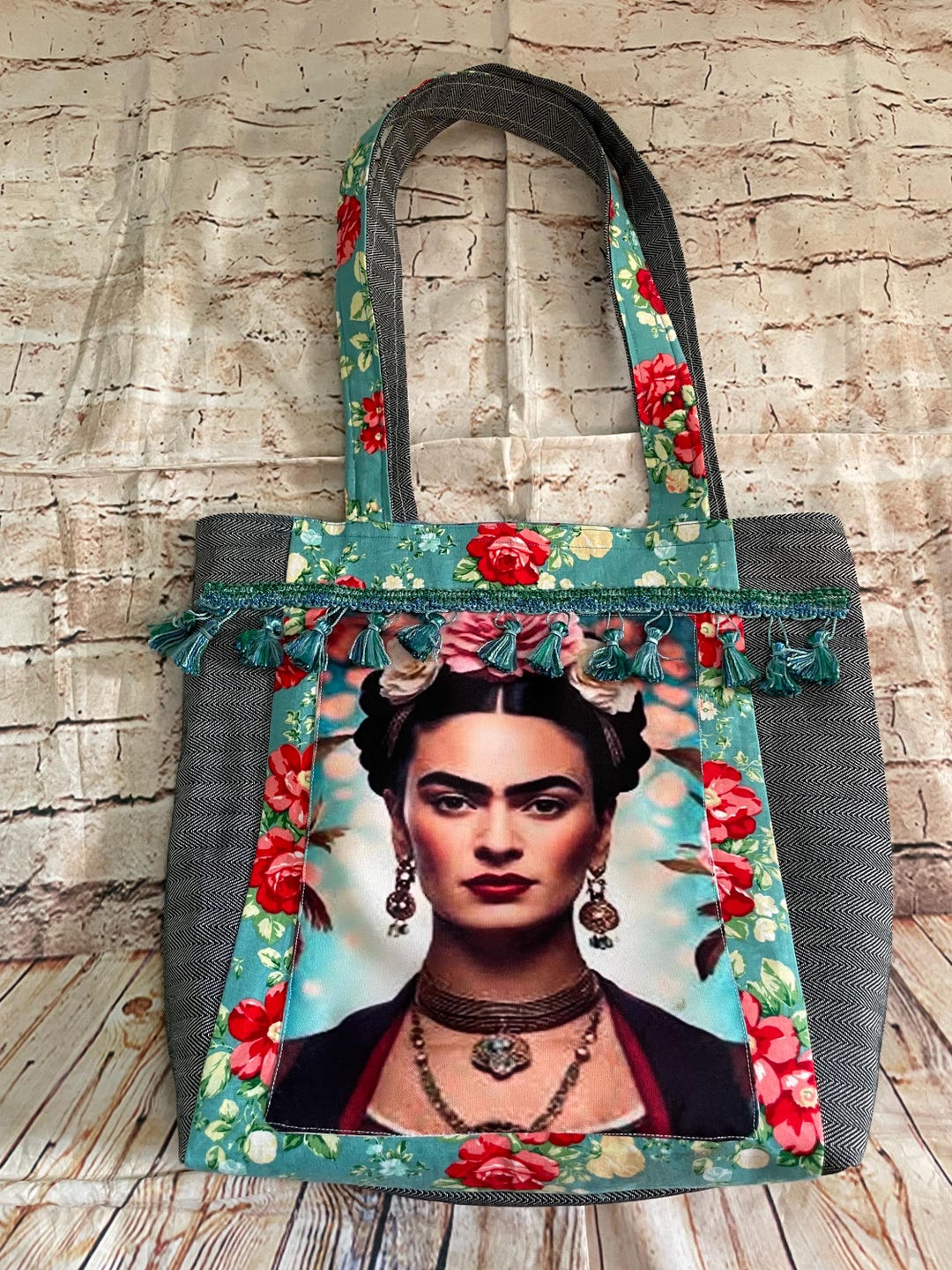 NEW Ships Free Handmade Virgen De Guadalupe/sarape Fabric Handbag/tote ...