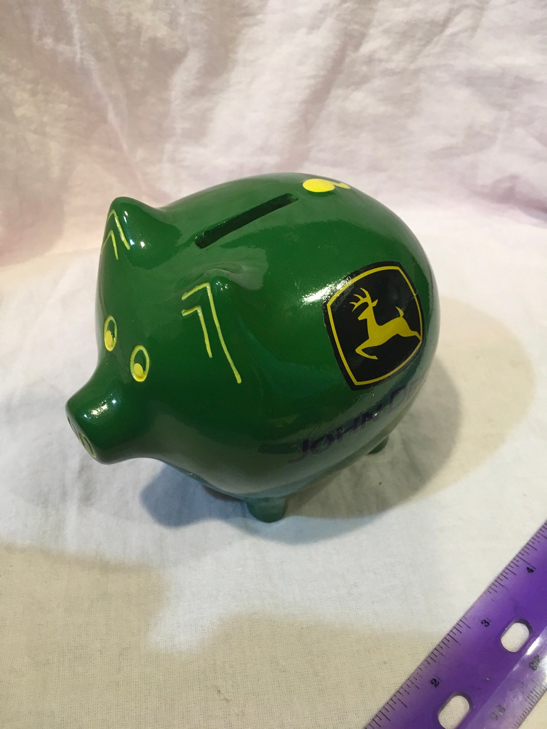 JOHN DEERE PIGGY Bank. - Etsy