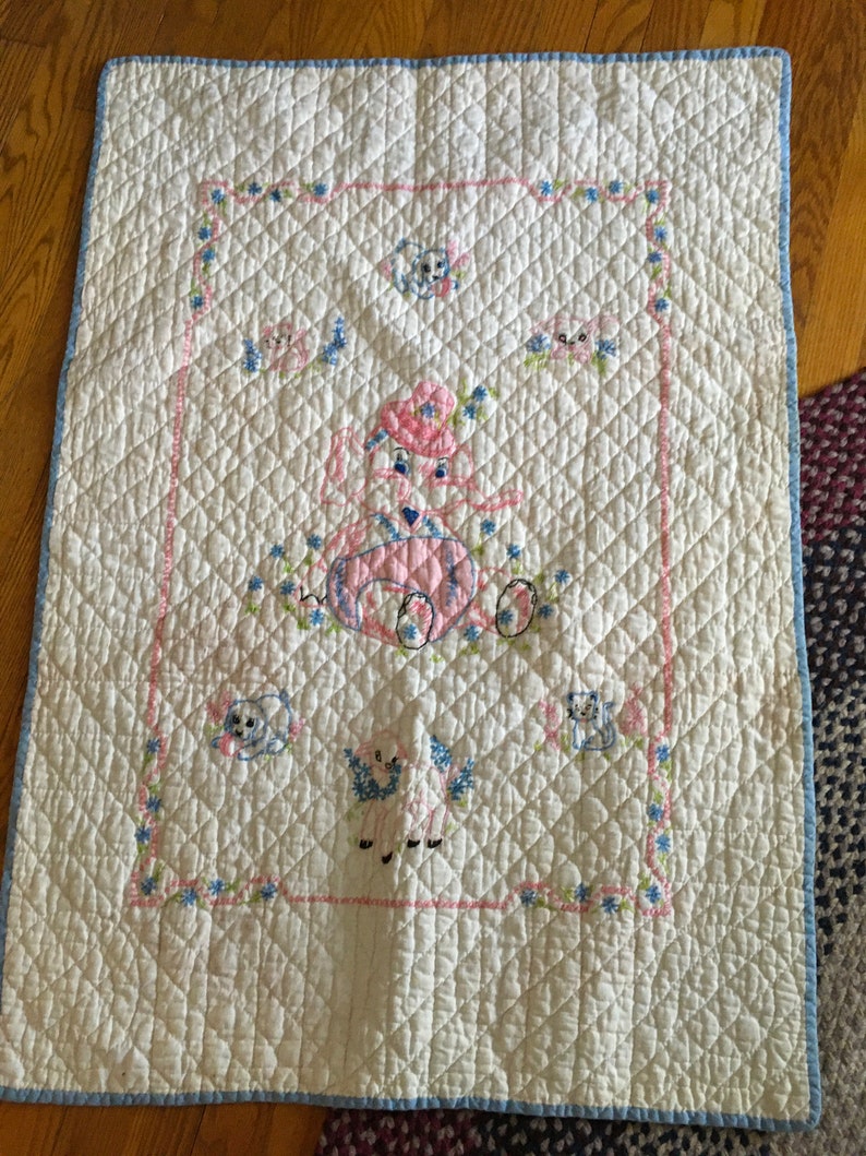 VINTAGE BABY QUILT - Etsy