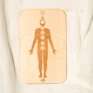 Chakra Healing Board | Distance Reiki Chart | Wooden Altar Tile for ...