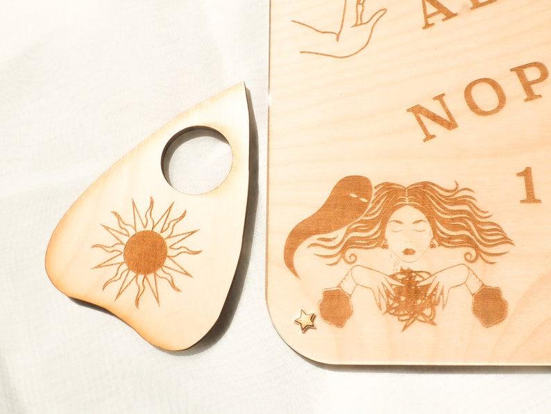 Wooden Ouija Board | Original Spirit Board | Traditional Talking Board ...