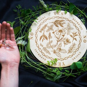 Pendulum Board Herbal Kit | Nature Wooden Board | Divination Witch ...