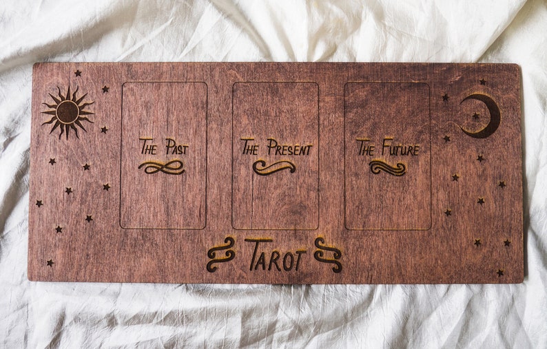 Tarot Spread Board Wooden Mat for Divination Altar Card | Etsy