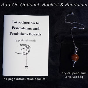 Chakra Wood Pendulum Board | Kundalini Chakra Kit for Dowsing & Scrying ...