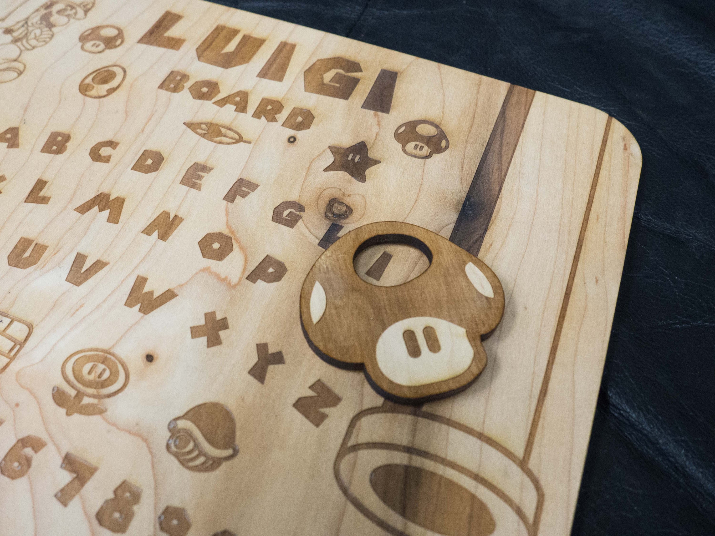 Luigi Board Ouija Board | Wooden Square Spirit Board | Talking Board ...