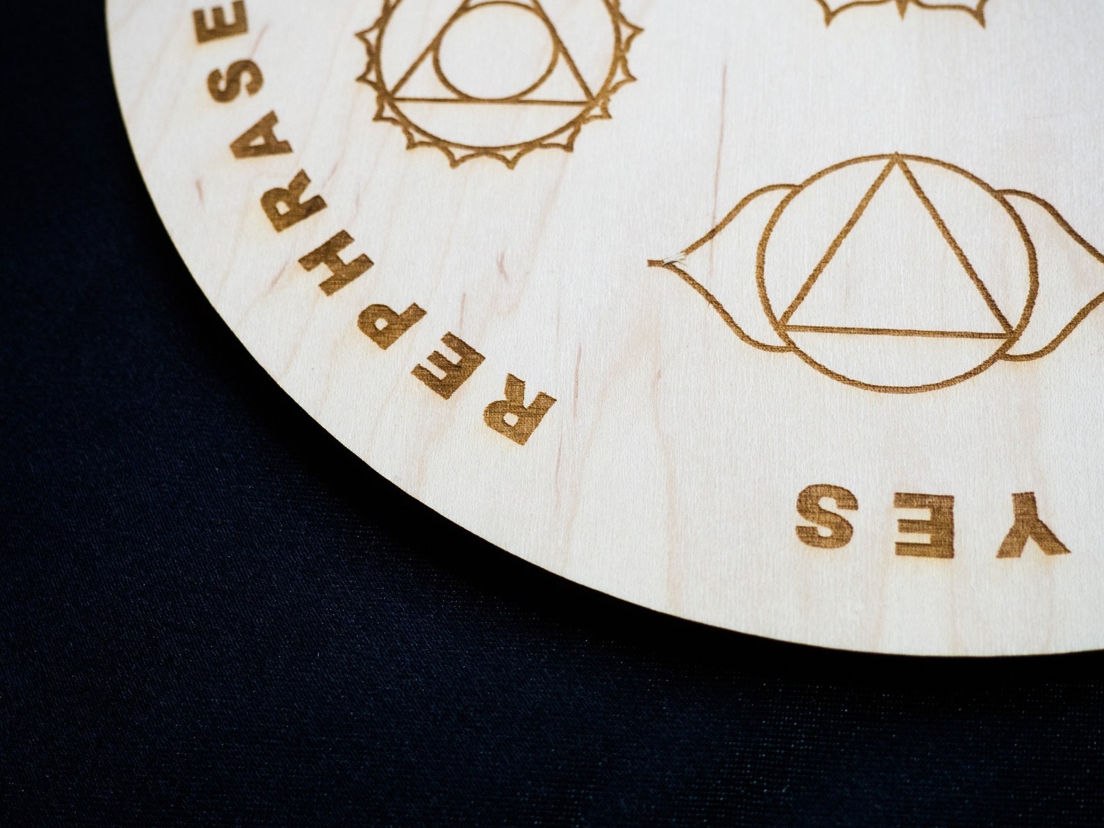 Chakra Wood Pendulum Board | Kundalini Chakra Kit for Dowsing & Scrying ...