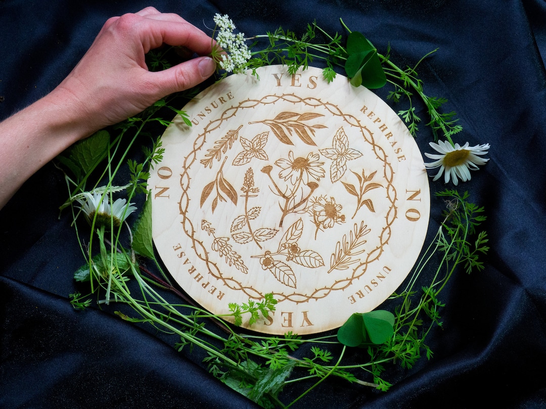 Pendulum Board Herbal Kit | Nature Wooden Board | Divination Witch ...