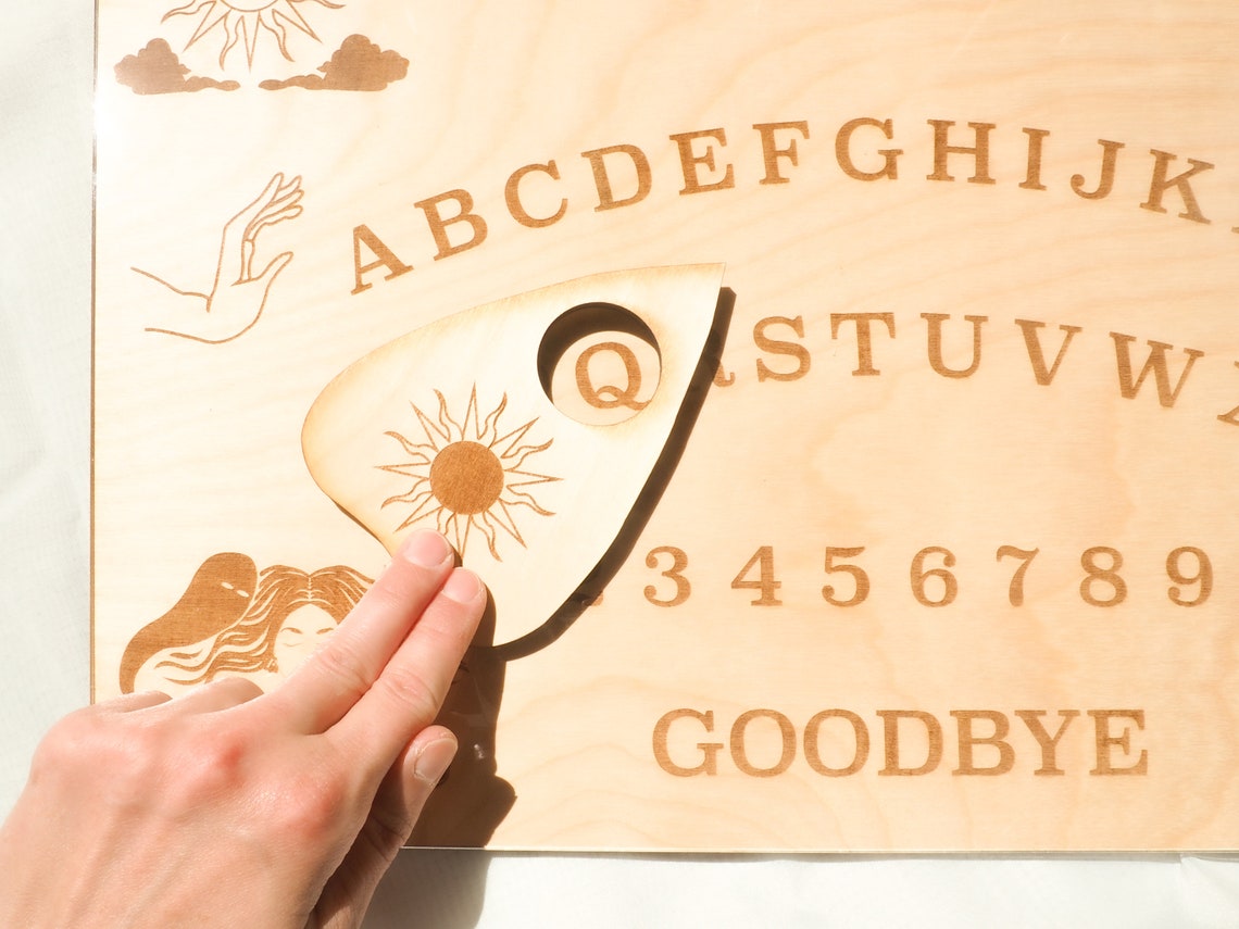 Wooden Ouija Board | Original Spirit Board | Traditional Talking Board ...