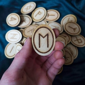 Elder Futhark Rune Set Maple Laser Cut Octagon Square Circle - Etsy