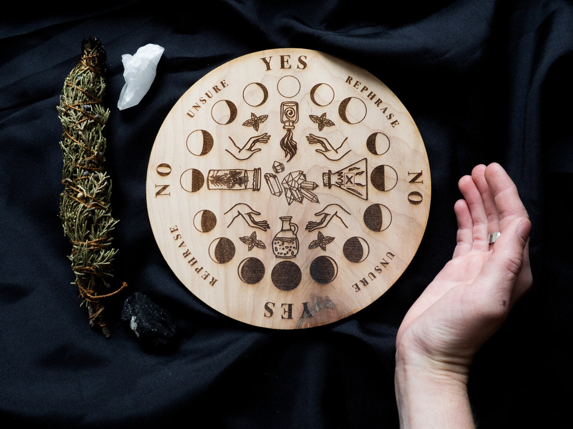 Divining Board with Moon Phases Unique Witch Board for | Etsy