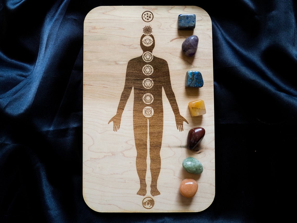 Chakra Healing Board Distance Reiki Chart Wooden Altar - Etsy