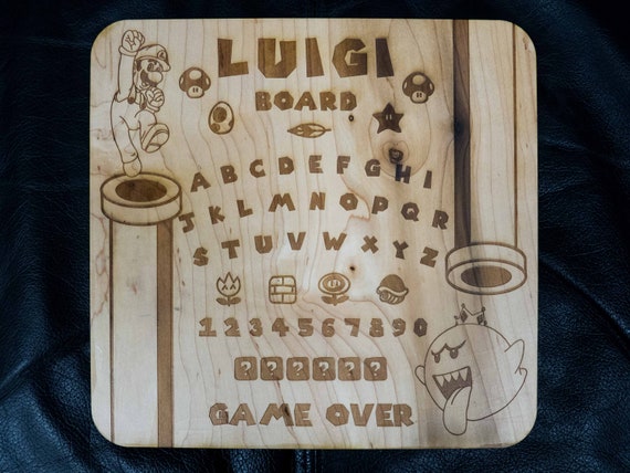 Luigi Board Ouija Board Wooden Square Spirit Board Talking - Etsy Canada