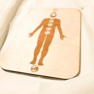 Chakra Healing Board | Distance Reiki Chart | Wooden Altar Tile for ...