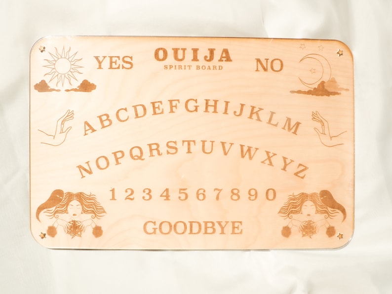 Wooden Ouija Board | Original Spirit Board | Traditional Talking Board ...