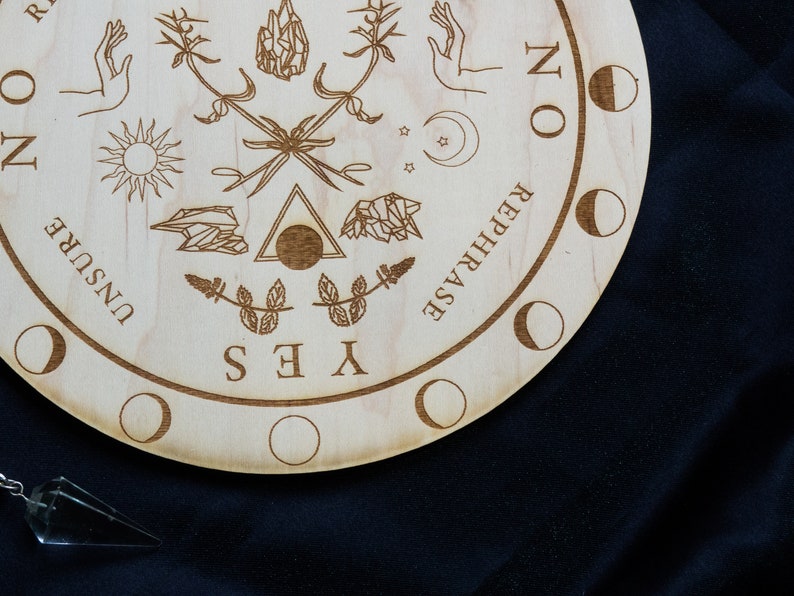 Pendulum Witch Board Scrying Divining Kit Wood Altar Tool - Etsy