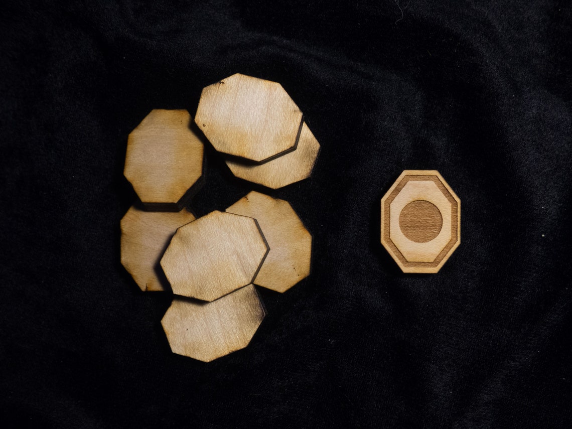 Moon Phase Wooden Divination Runes Phases of the Moon - Etsy