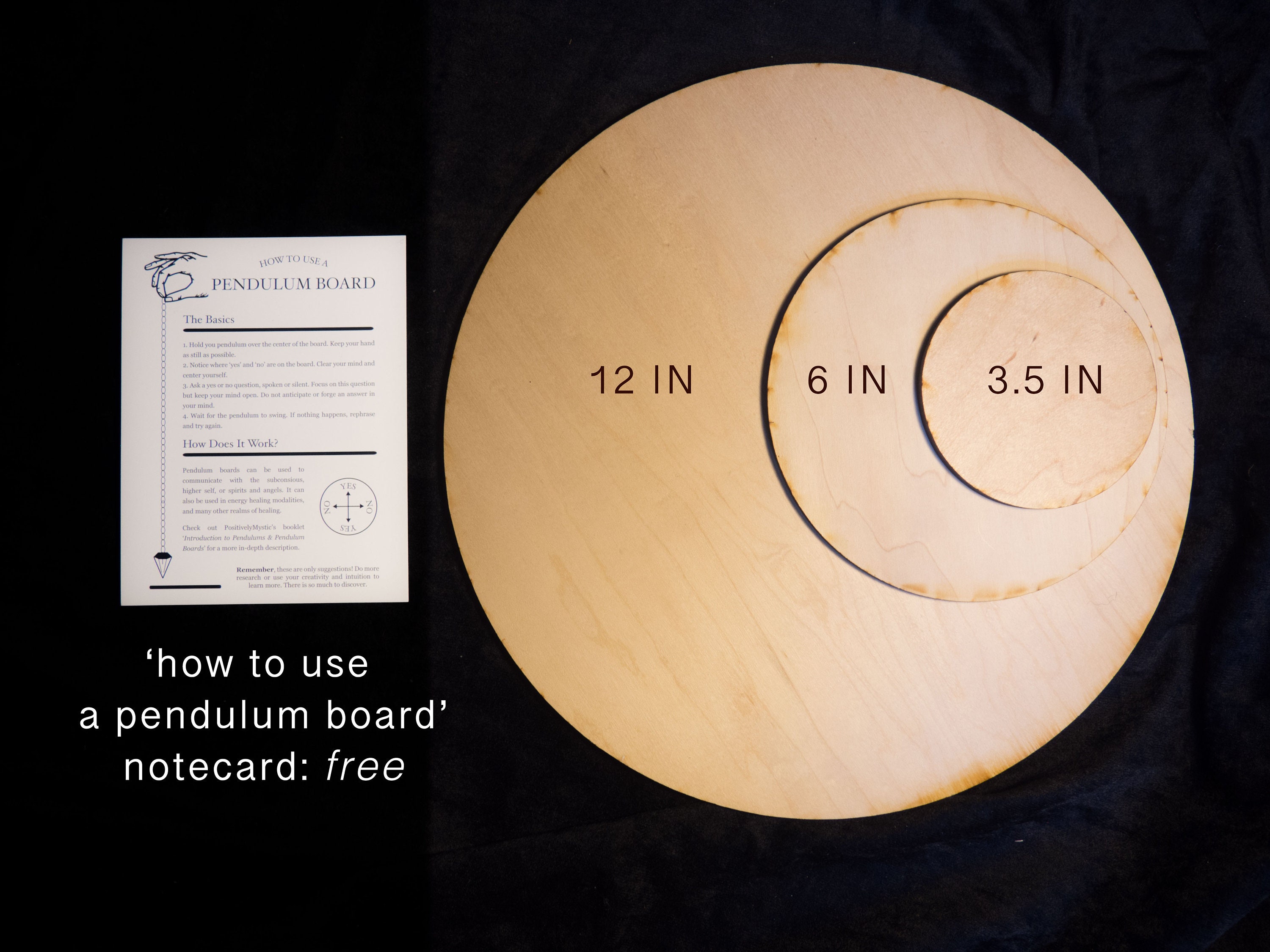 Chakra Wood Pendulum Board | Kundalini Chakra Kit for Dowsing & Scrying ...