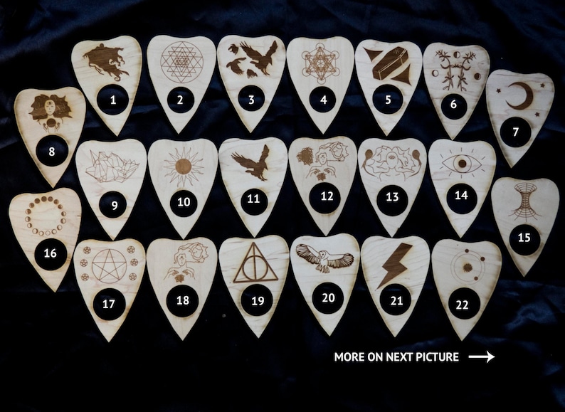 Ouija Planchette Wooden Eye Piece Design Choose One | Etsy