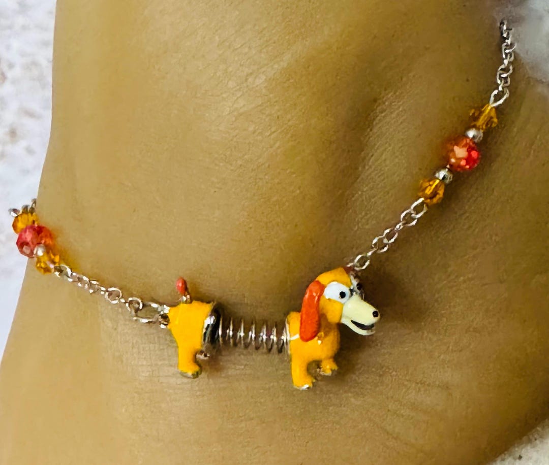 Anklet/slinky Dog Anklet/toy Story Anklet/slinky Dog Ankle Bracelet - Etsy