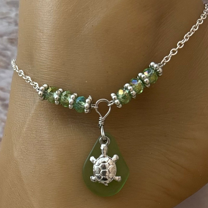 Sea Turtle Anklet - Etsy
