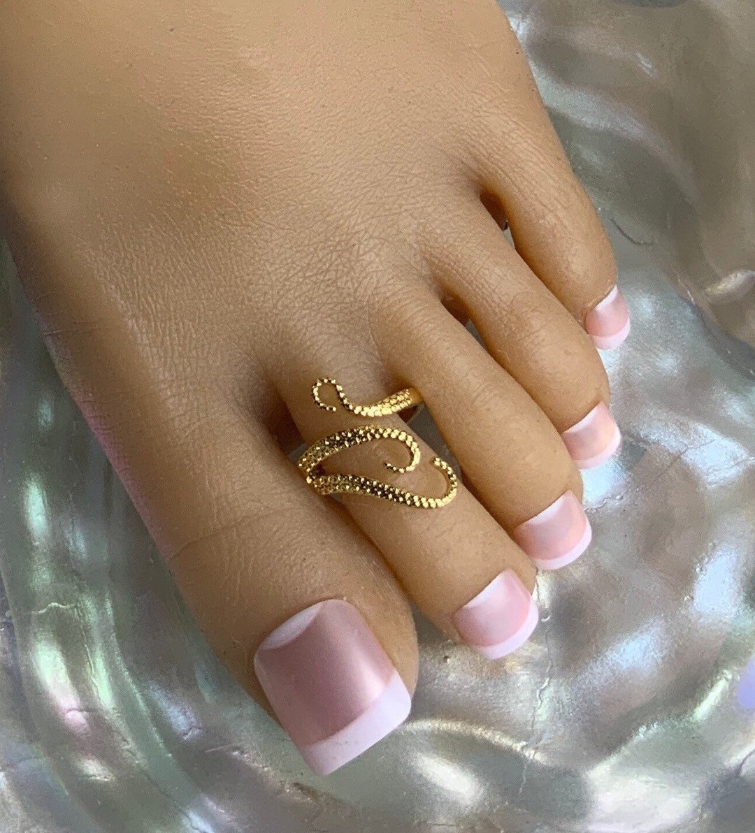 Toe Ring/gold Toe Ring/octopus Toe Ring/octopus Sucker Toe - Etsy