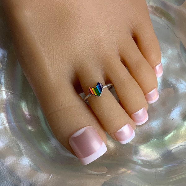 Heart Toe Ring - Etsy