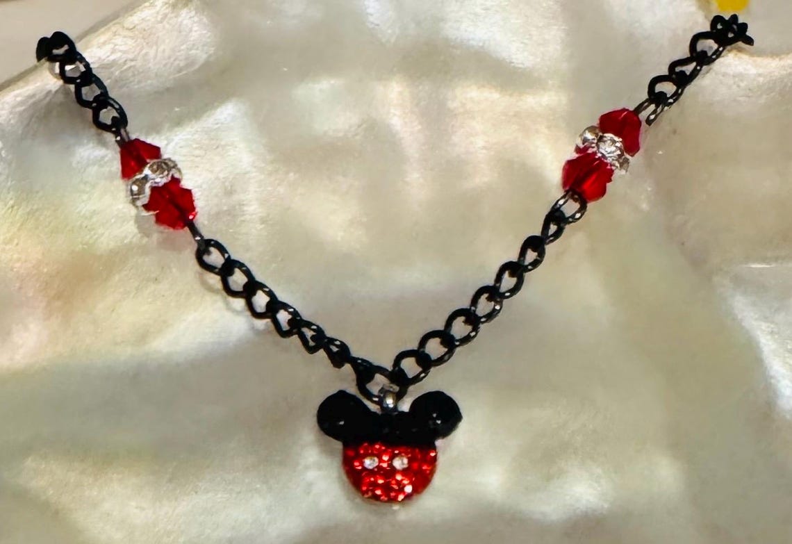 Anklet/disney’s Mickey Mouse /mickey Mouse Anklet/ Mickey Mouse Ankle ...