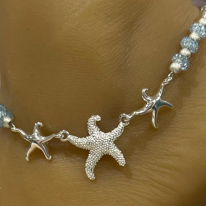 Starfish Anklet - Etsy