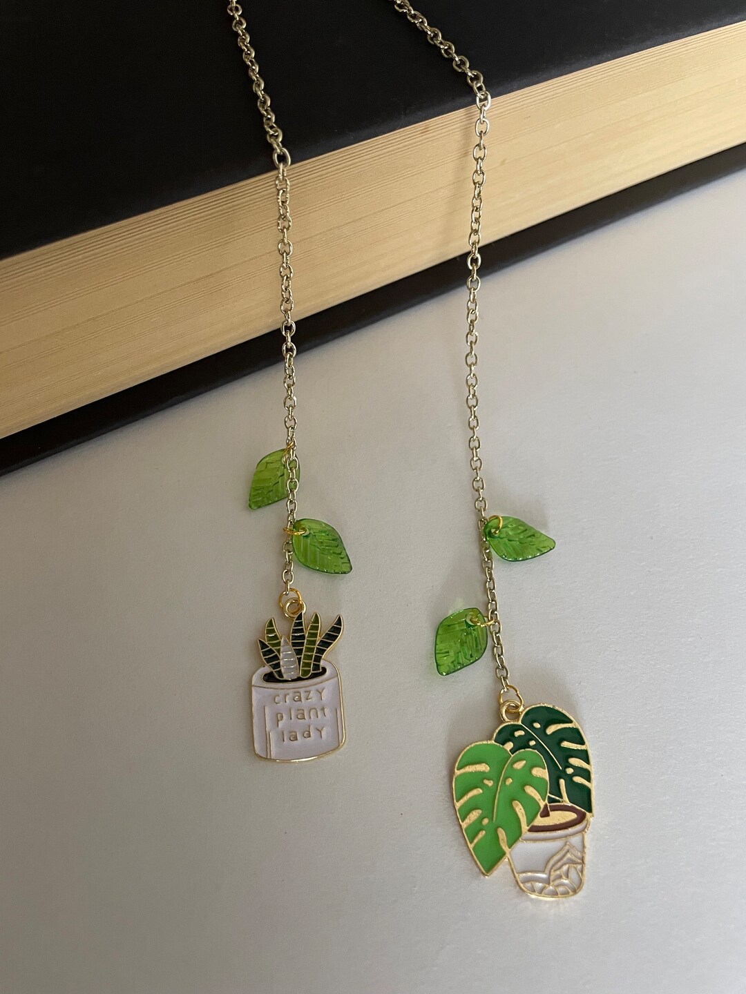 Chain Bookmark/crazy Plant Lady Bookmark/plant Bookmark/bookmark/book ...
