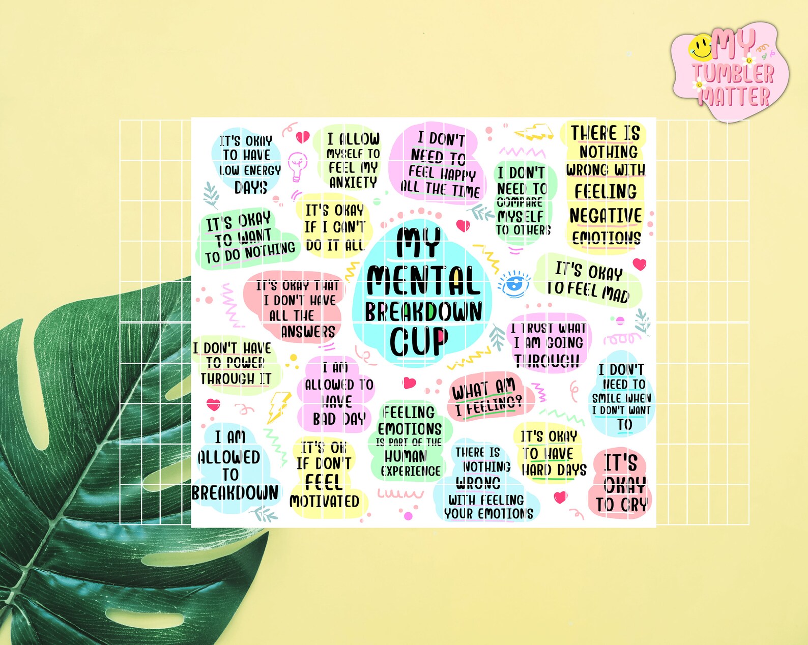 My Mental Breakdown 20oz Skinny Tumbler My Mental Breakdown - Etsy Canada