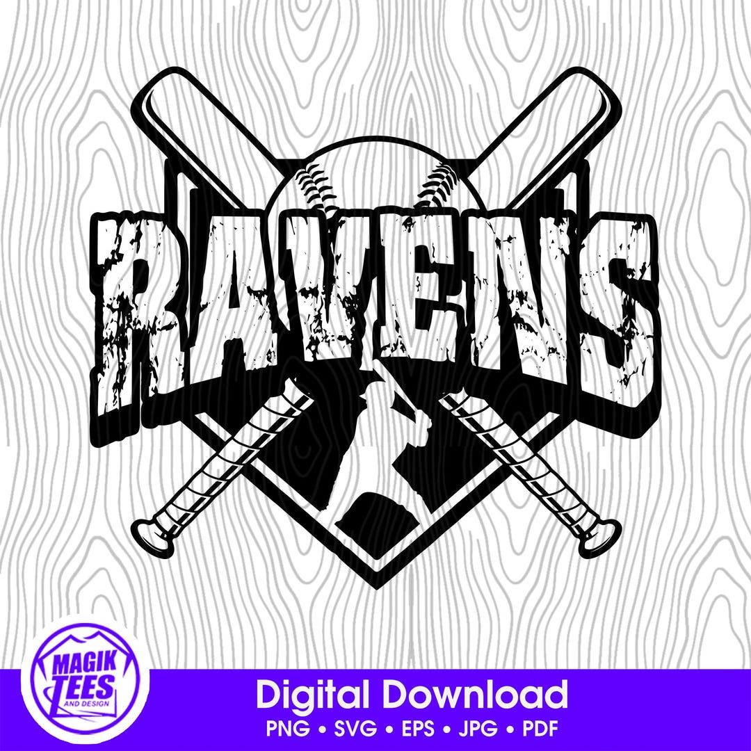 Ravens Baseball | Baseball Team Mascot | Matching Baseball Team Wear ...