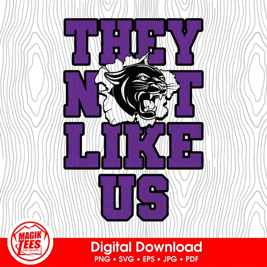 They Not Like Us Panthers Purple | School Spirit Digital Download ...