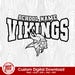 Vikings Mascot School Spirit Custom Digital Download | Personalize With ...