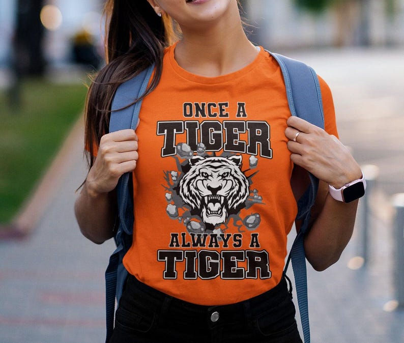 Once A Tiger Always a Tiger | School Spirit Digital Download | Mascot ...