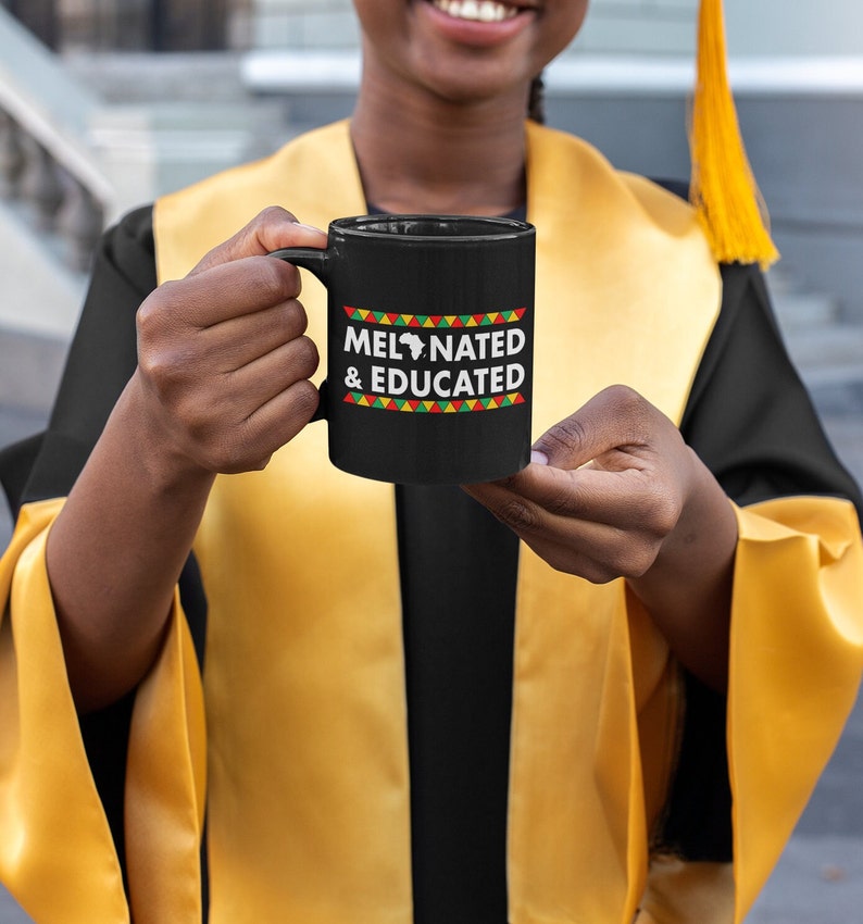 Melanated & Educated - PNG | African American Graduation Graphic ...
