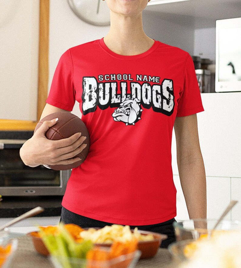 Bulldogs School Spirit Mascot | Personalize With School Name | Digital ...