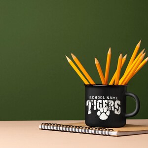 Tigers School Spirit Mascot | Personalize With School Name | Digital ...