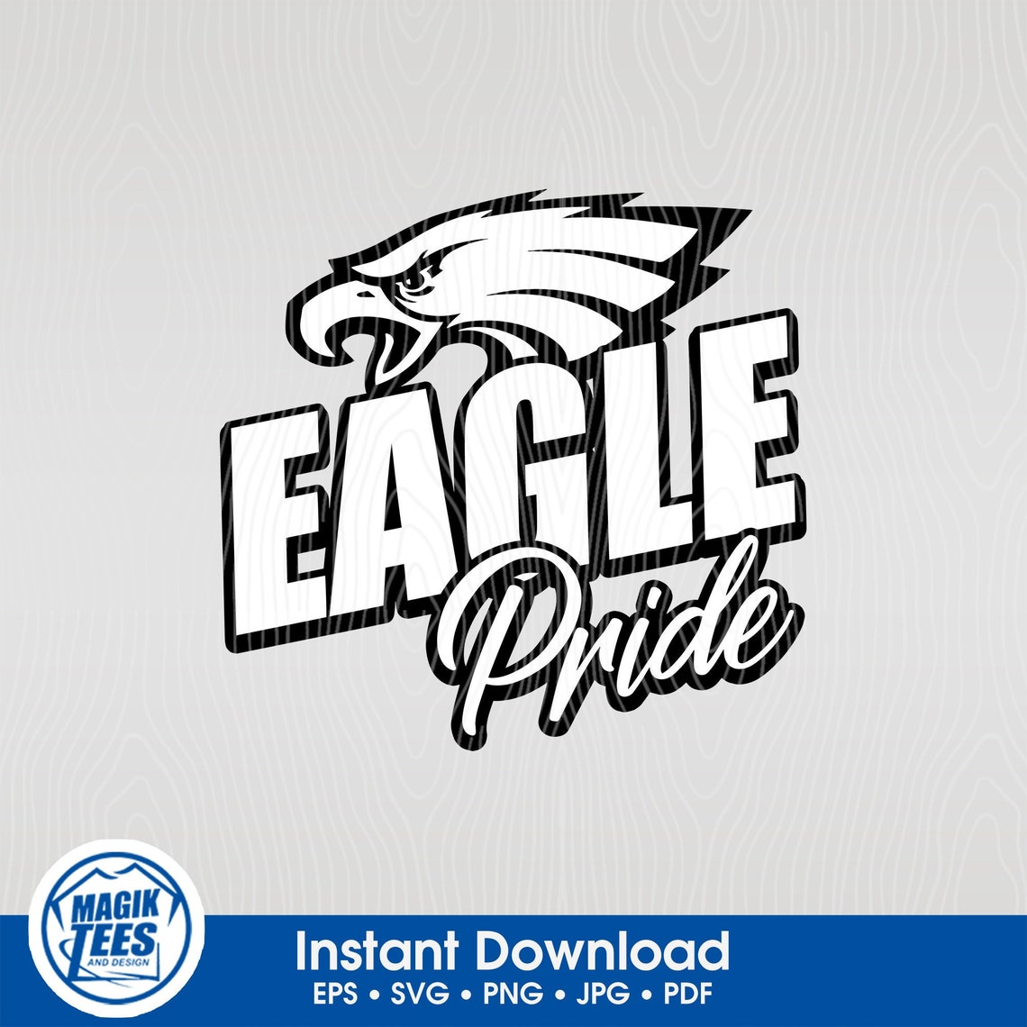 Eagle Pride School Spirit Mascot Png Eps Jpg Svg Pdf - Etsy