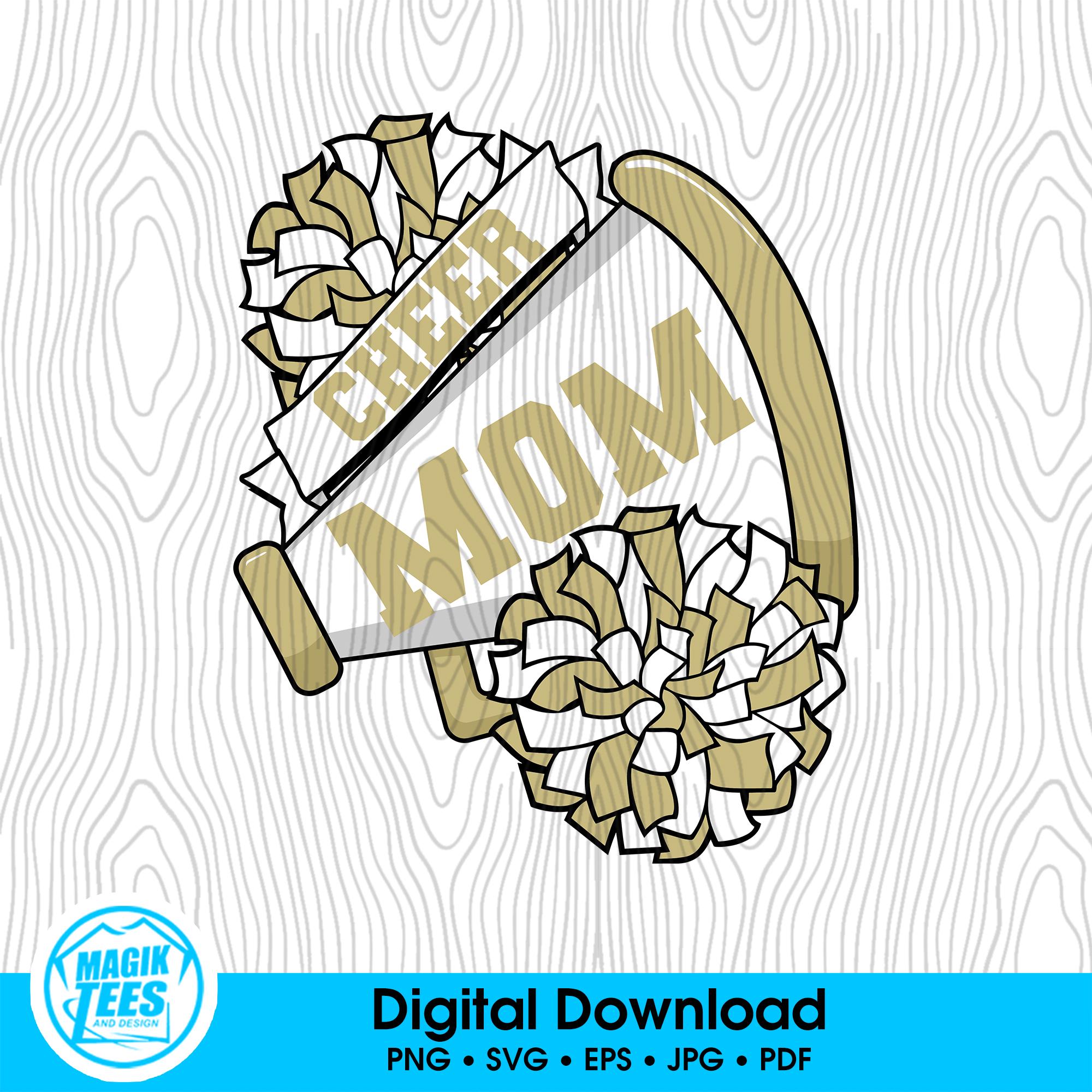 Cheer Mom Vegas Gold | Proud Cheer Mom | Cheerleading Competition Gift ...