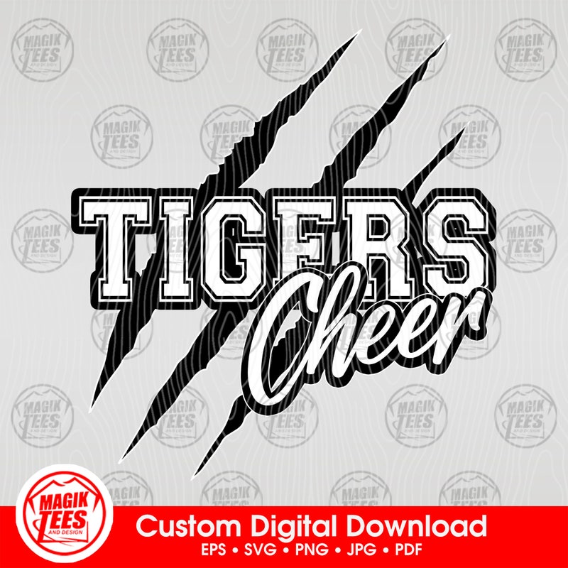 Tiger Cheer Svg - Etsy