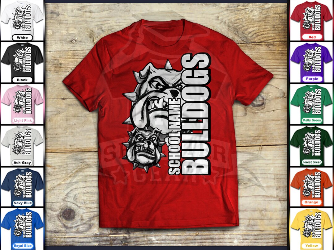 Bulldogs School Spirit Shirt for Students, Boys, Girls, Teachers, Staff ...
