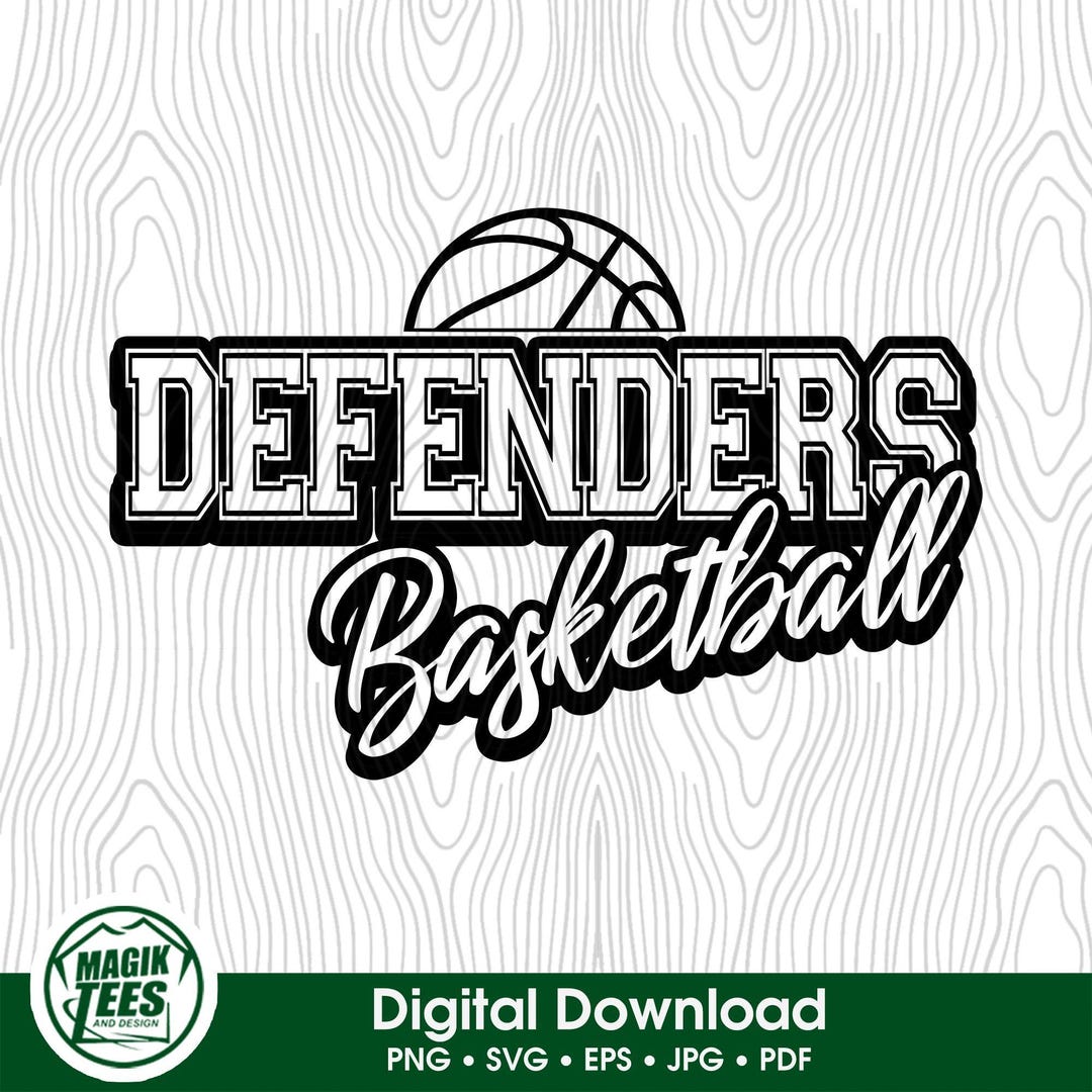 Defenders Basketball | School Spirit Digital Download | Basketball Team ...