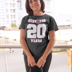 20 Years Breast Cancer Survivor | Breast Cancer Awareness | Pink Ribbon ...