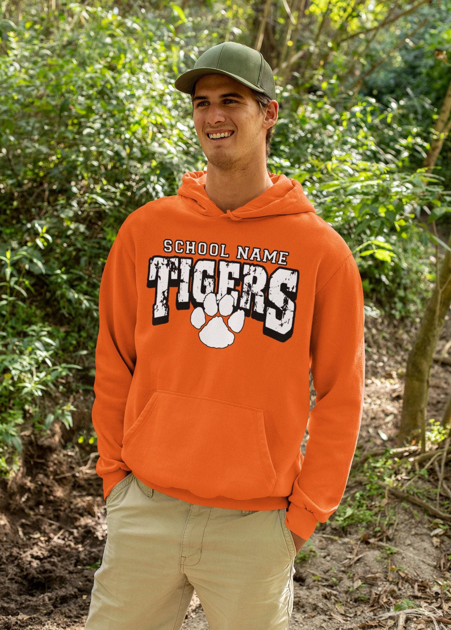 Tigers School Spirit Mascot | Personalize With School Name | Digital ...